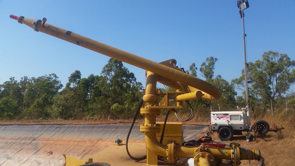 Weipa Hydromining cannon 1 - Maxitool Group - Mining, Labour, Engineering & Water Management